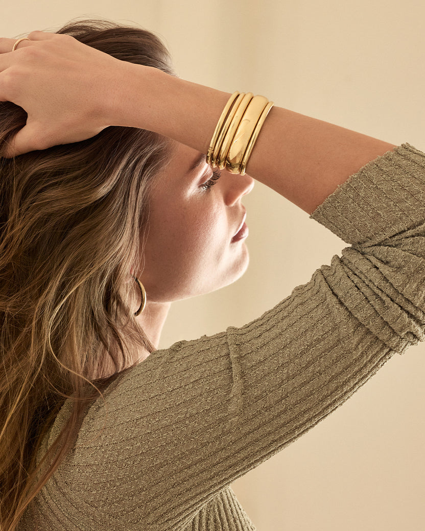 Gold Plated Cuff bracelet | gorjana