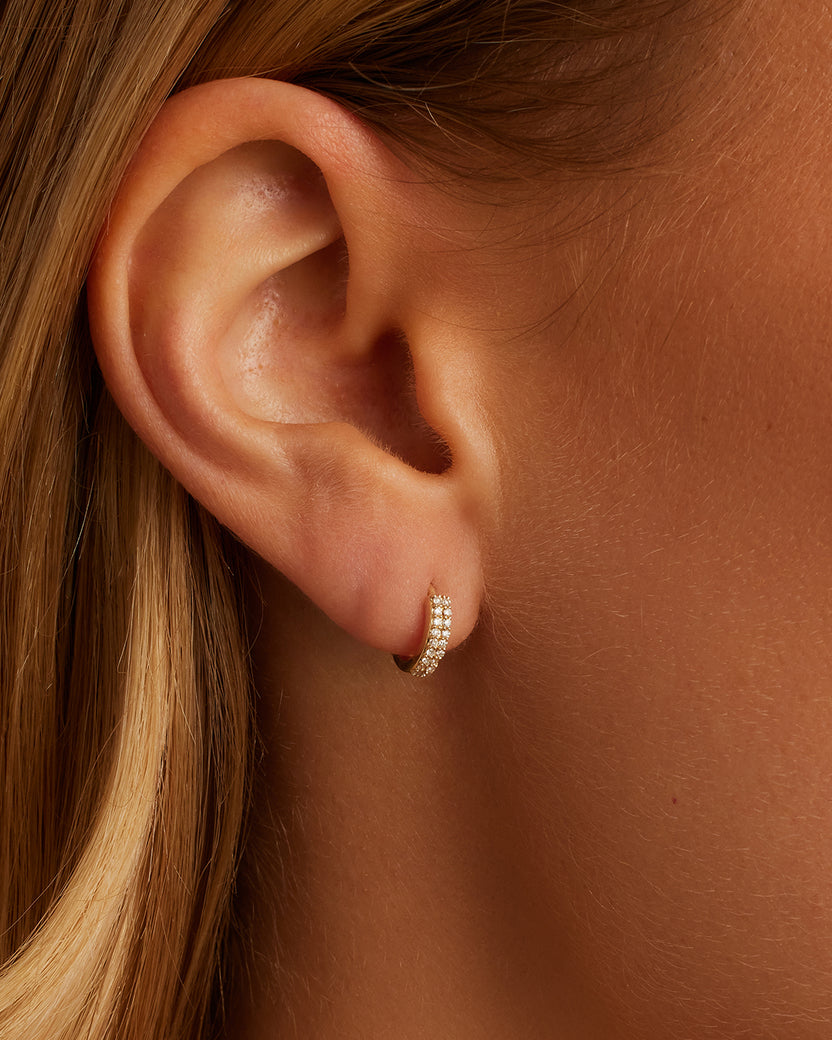 Diamond Double Down Huggies – gorjana