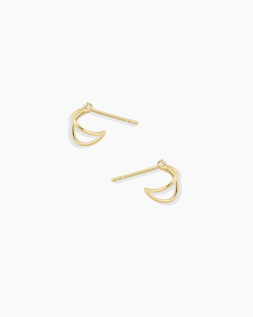 Diamond Solitaire Split Huggies – gorjana