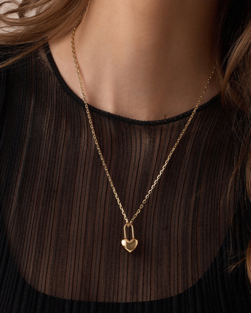 Heart Padlock Charm – gorjana
