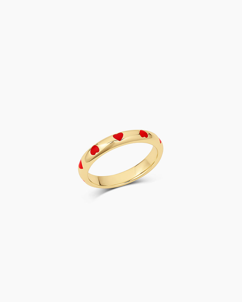 Gold Red Heart Ring | gorjana