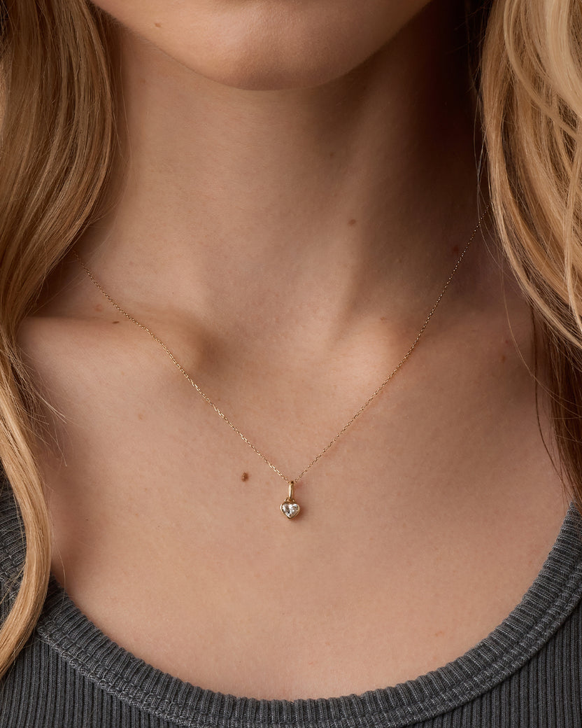 Lab Grown Diamond Heart Charm – gorjana