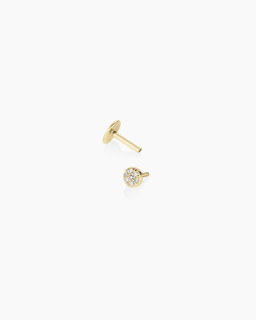 Diamond Pavé Flat Back Single Stud – gorjana