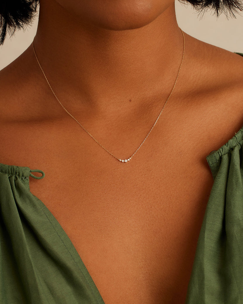 Elle Diamond Cluster Necklace – gorjana