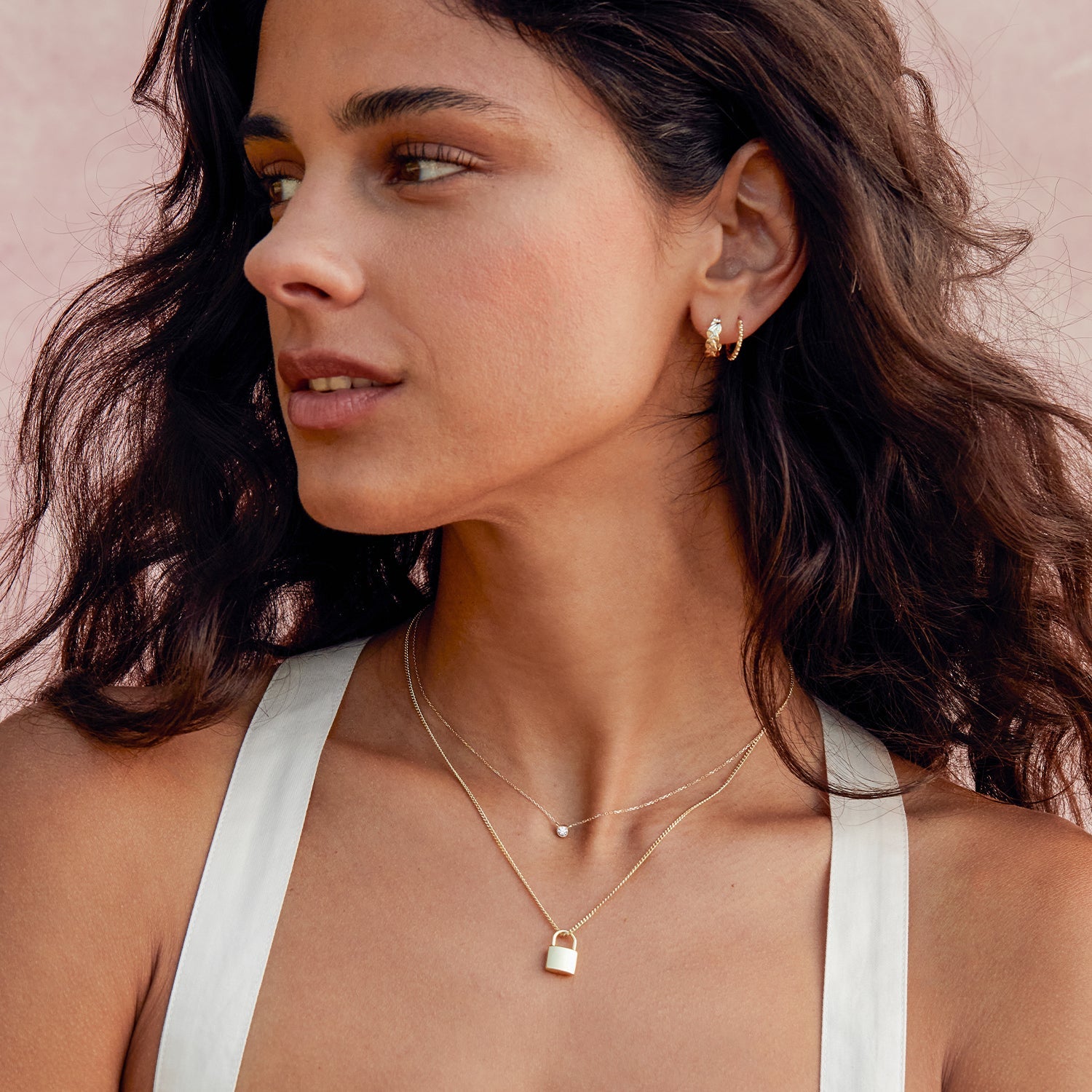 Engravable Lock Necklace | gorjana